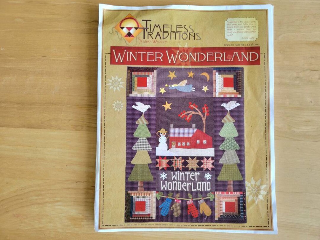 Applique WINTER WONDERLAND Quilt Pattern From Timeless Traditions by ...