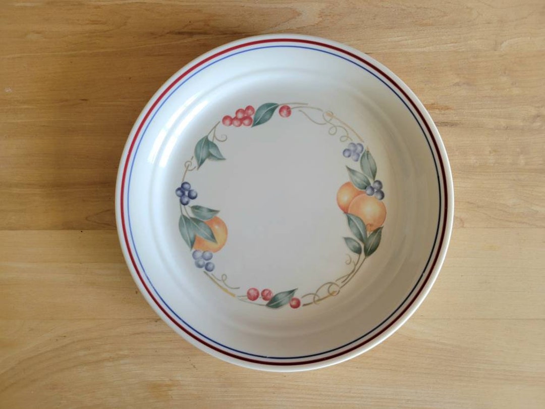 4 Lunch Plates Corelle Abundance Pattern Set of Four - by Corning, 8-1/ ...