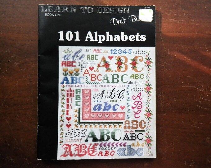 101 Alphabets Cross Stitch Pattern Book One Includes 186 - Etsy