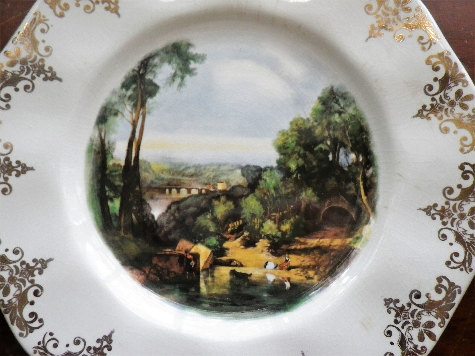 Vintage Dinner Plate by Barratts of Staffordshire England - Etsy