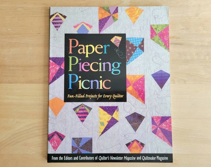 Paper Piecing Picnic Quilt Pattern Book Softcover C. 2001 by Barbara ...