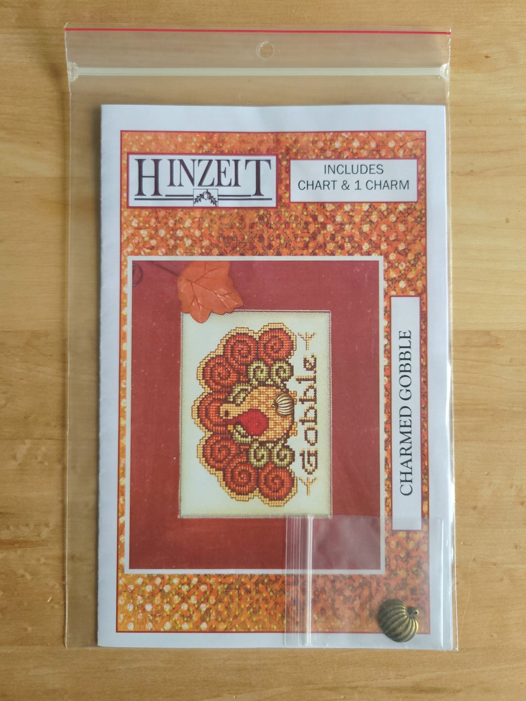 Charmed Gobble Counted Cross Stitch Chart and Charm Only - Hinzeit ...