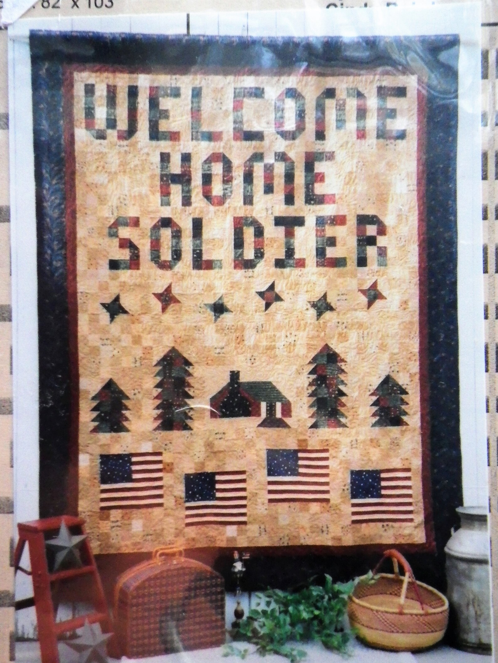 Welcome Home Soldier Quilt Pattern From Vogies 82x103 C - Etsy