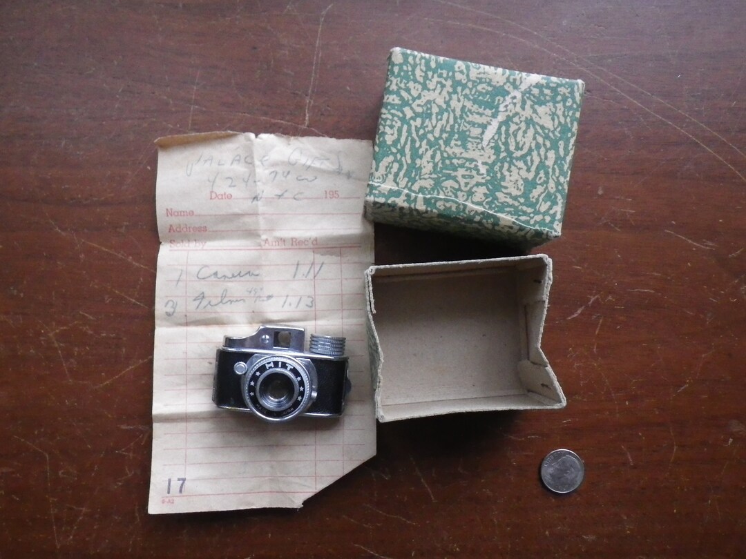 Vintage 1950s Miniature Spy Camera 2 Long by 1.4 Wide HIT Made in Japan ...