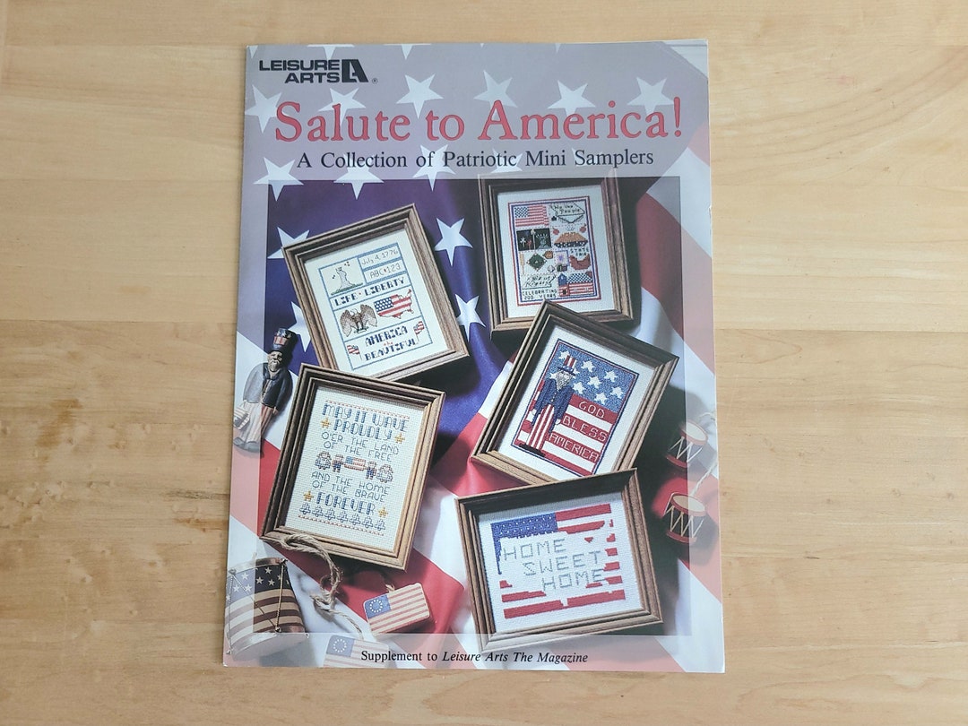 SALUTE to AMERICA Cross Stitch Pattern Leaflet by Leisure Arts - Etsy