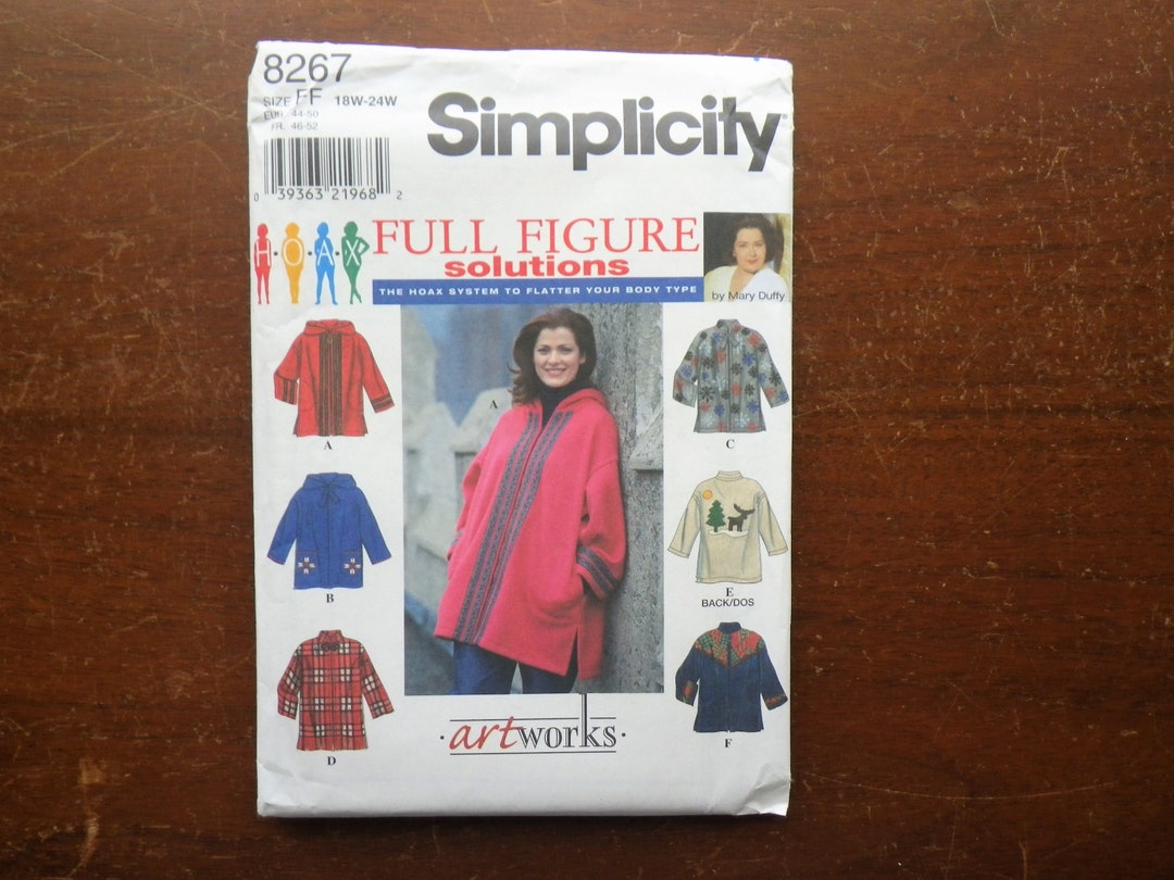 Women's Jacket SIMPLICITY Pattern 8267 Size FF 18W-24W - Etsy