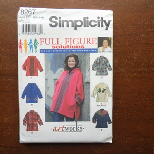 Women's Jacket SIMPLICITY Pattern 8267 Size FF 18W-24W - Etsy