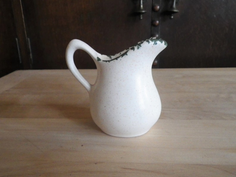 Vintage Mini Pitcher Rainbow Country Pottery Works Apple Motif | Etsy