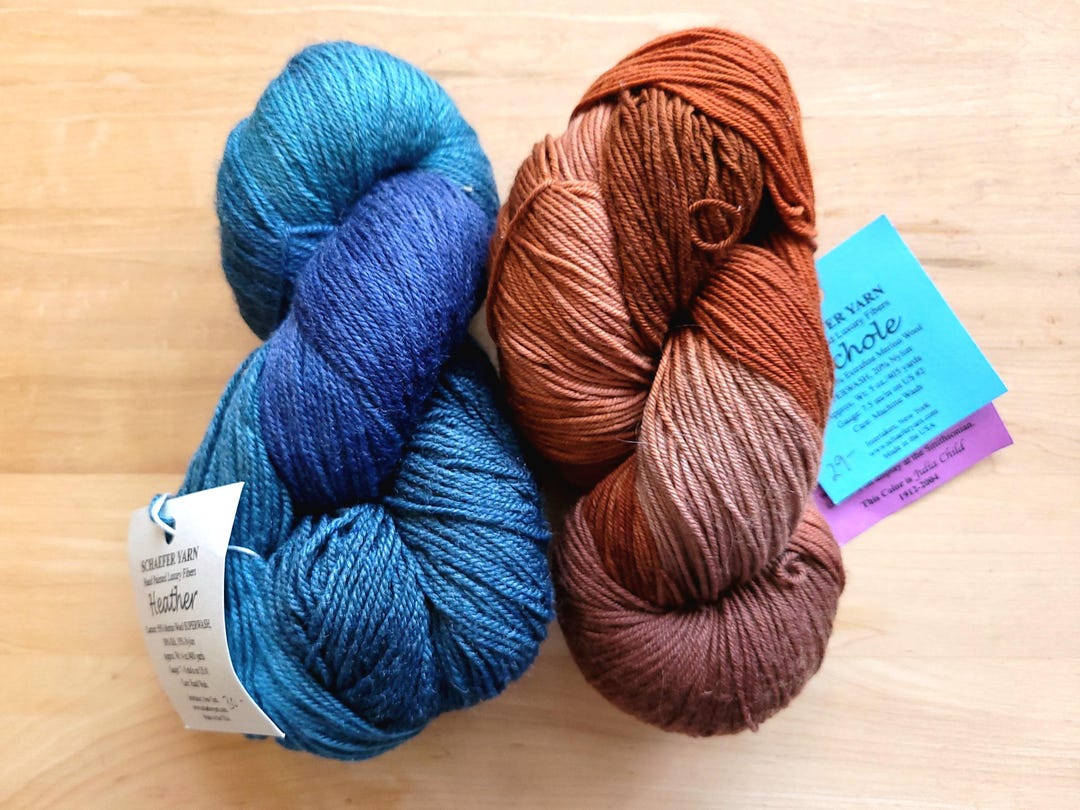1 Skein Schaefer Yarn Merino Silk Nylon Blend Choose Your Colorway One ...