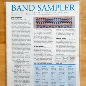 Band Sampler Needlepoint Pattern - Includes All 16 Band Patterns From ...