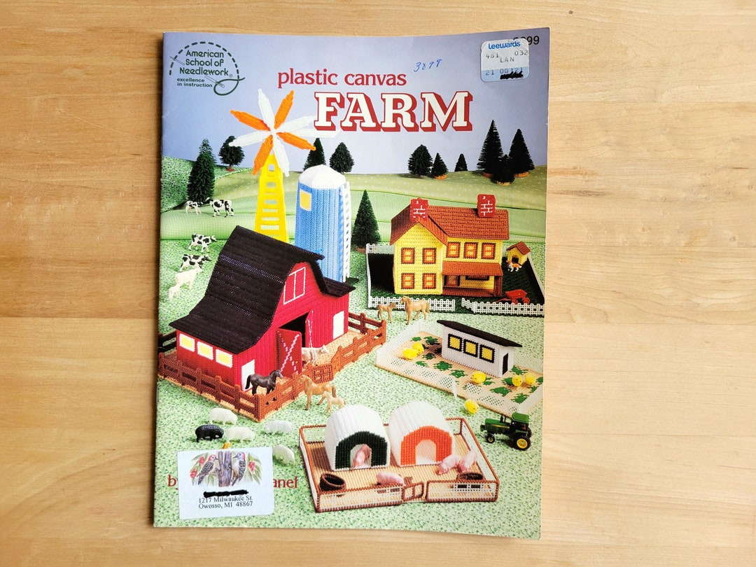 Plastic Canvas Farm Pattern Booklet From American School of Needlework ...