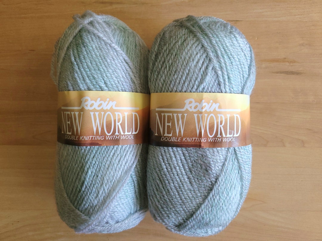 Set of 4 Skeins of Robin New World Yarn Double Knitting With Wool ...