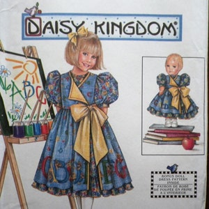 Simplicity 7768 Daisy Kingdom Girl's & Matching Doll's - Etsy