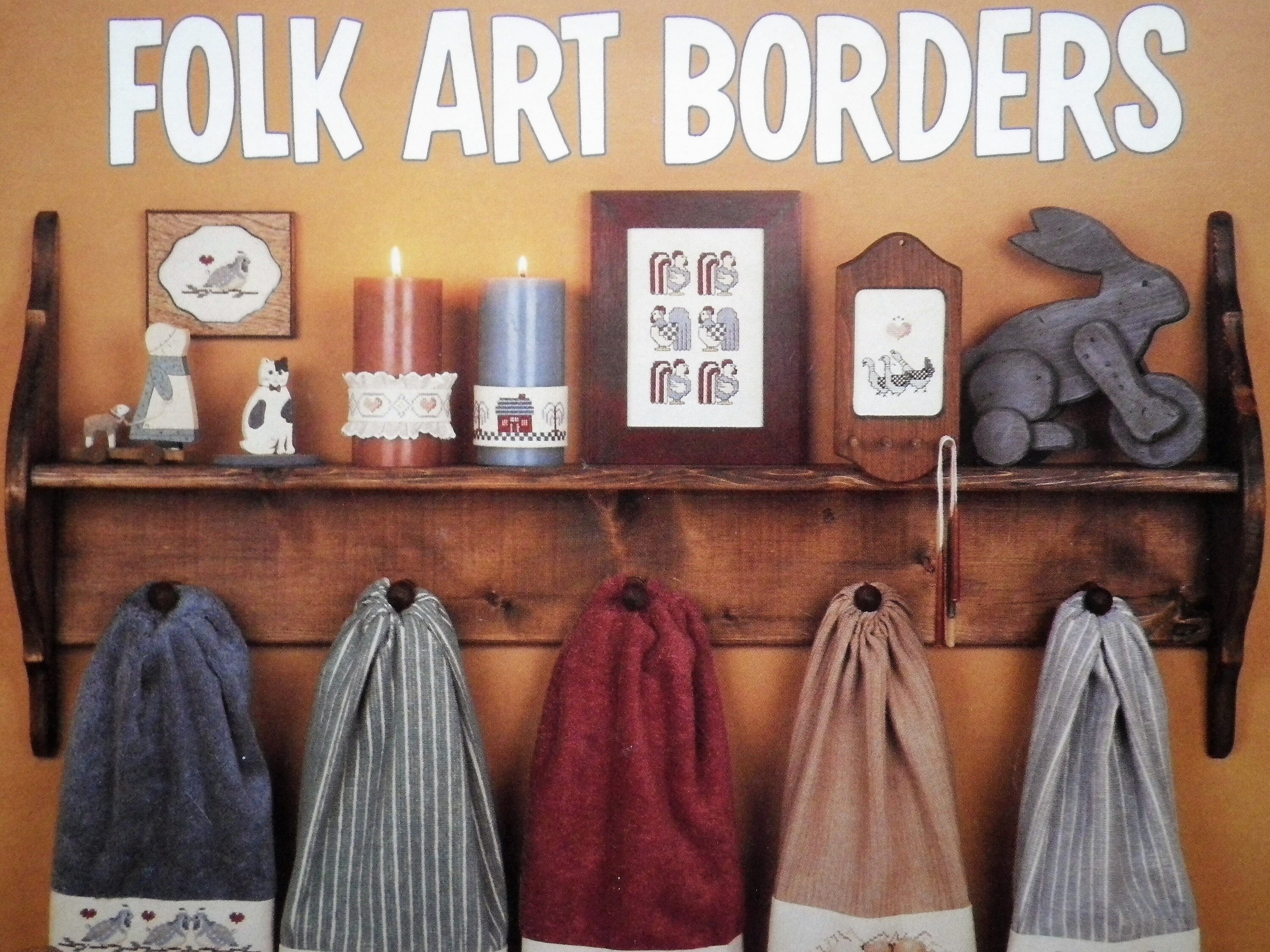 Folk Art Borders Cross Stitch Pattern Leaflet Includes 12 | Etsy