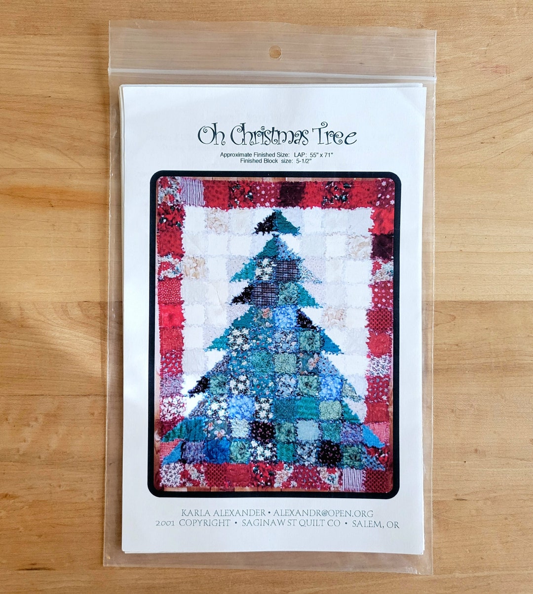 Oh Christmas Tree Quilt Pattern in Two Styles by Karla Alexander Sizes ...