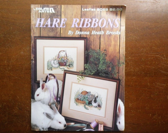 Hare Ribbons Cross Stitch Pattern - Leisure Arts - by Donna Brooks ...
