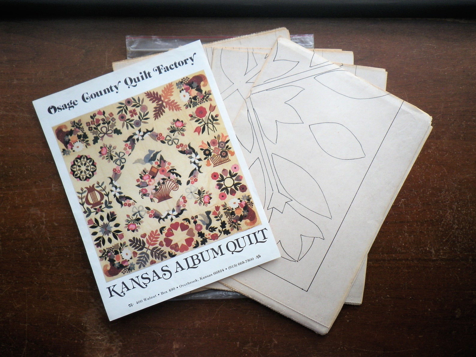 KANSAS ALBUM Quilt Pattern Osage County Quilt Factory C. 1987 - Etsy