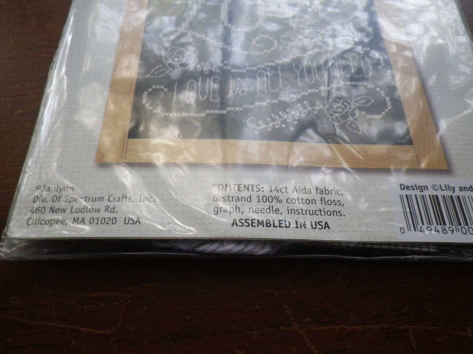 All You Need Chalkboard Cross Stitch Pattern Kit - Unopened - Fits ...