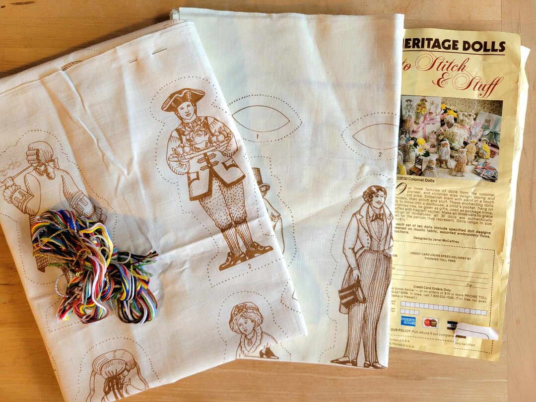 2 Sets of Heritage Dolls to Stitch and Stuff From Better Homes and ...