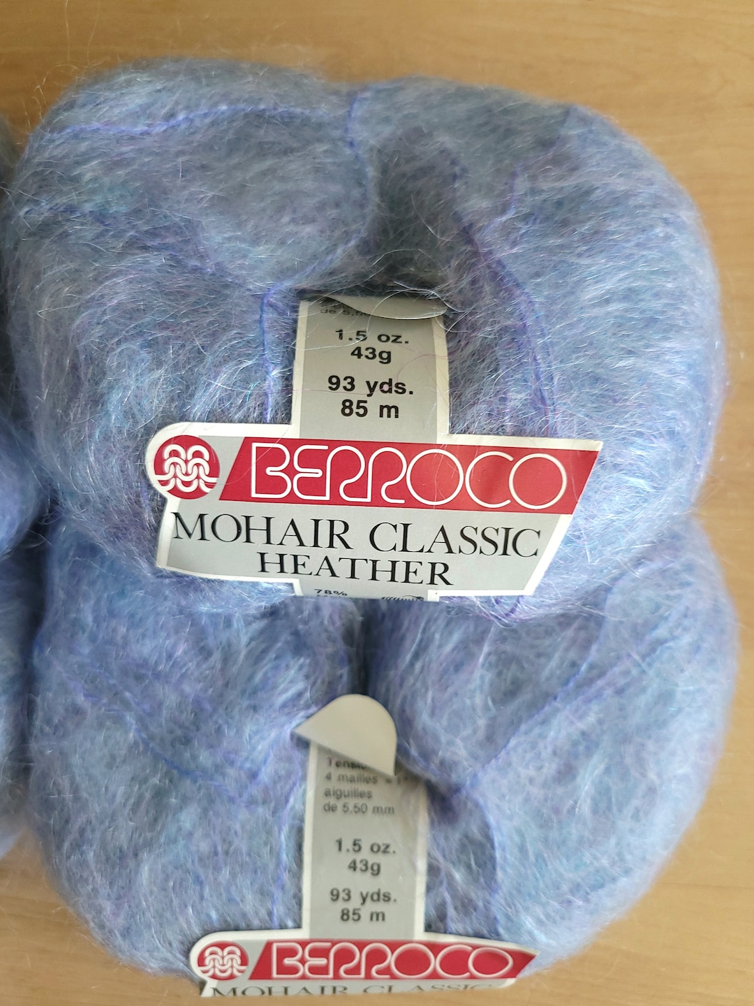 Berroco Mohair Classic Heather Yarn: Periwinkle Blue, 93 Yds - Etsy