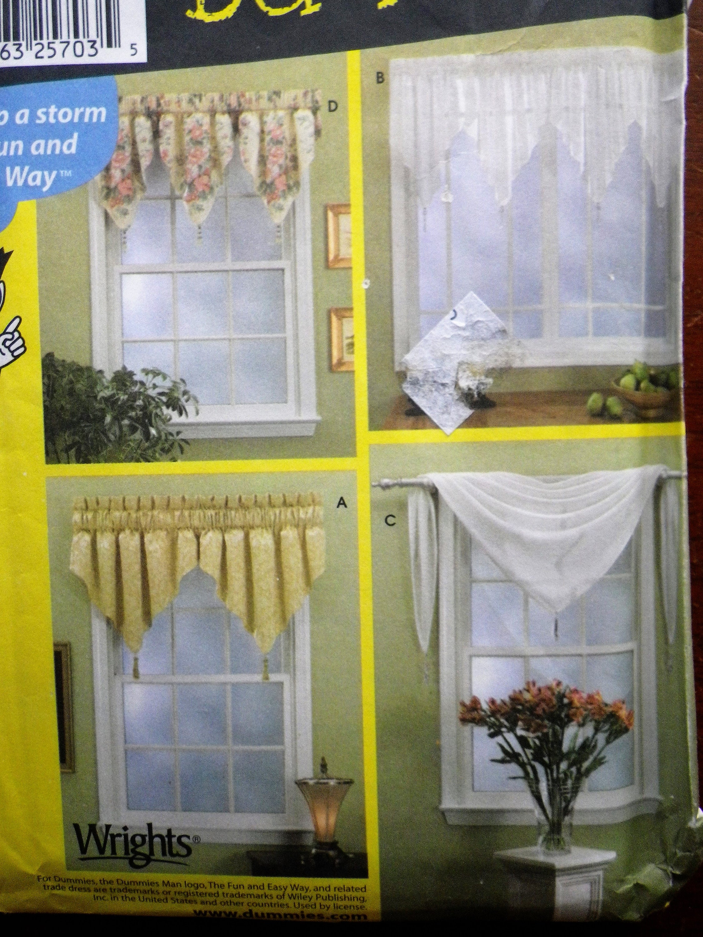 Patterns Uncut Simplicity Sewing Pattern 7164 Window Treatments FF Kits ...