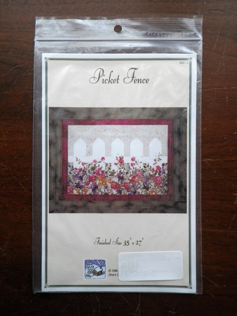 Quilt Pattern PICKET FENCE Paper Pattern and Instructions by | Etsy