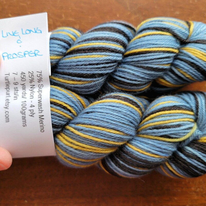 Hand Dyed Self Striping Yarn - Etsy