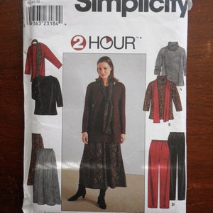 Simplicity 2 Hour Women's Pattern 8805 Size FF 18W 20W 22W 24W Women ...