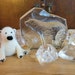 Vintage Art Glass Polar Bear Figure by Magnor Crystal Made in Norway ...