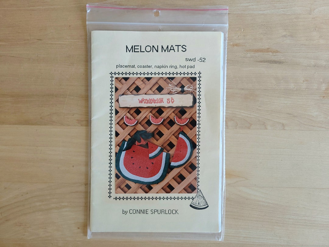 Quilt Pattern Melon Mats - Placemat, Coaster, Napkin Ring, Hot Pad by ...