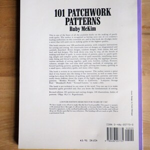 101 Patchwork Patterns Quilt Pattern Book, Vintage C. 1962 - Ruby Mckim Quilts - 124 Pg -dover ...