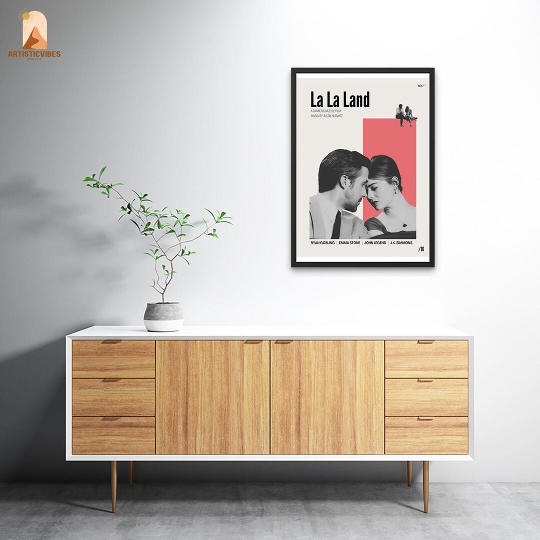 La La Land Mid Century Modern Film Poster Retro TV Series - Etsy