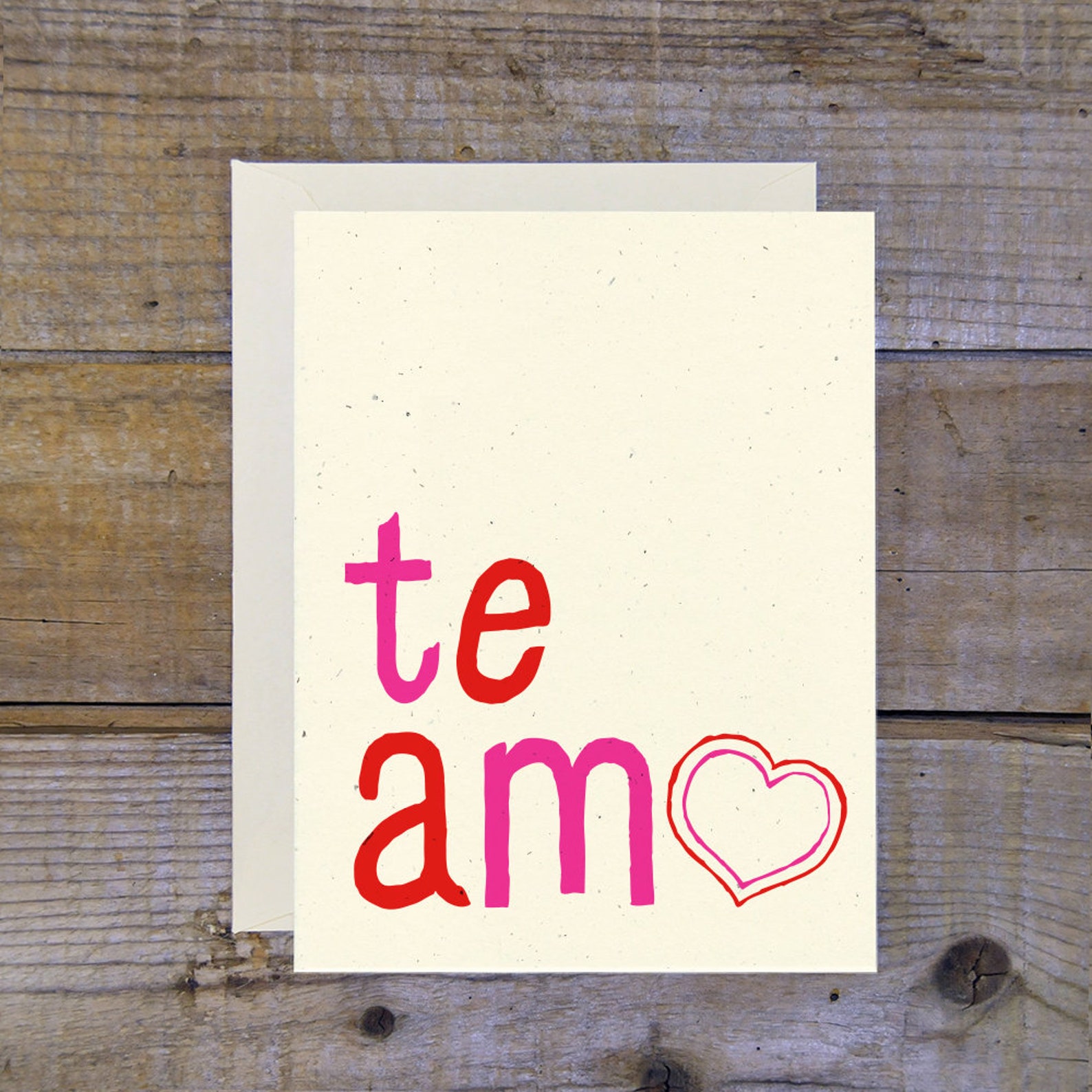 C-1009 Te Amo Card - Etsy