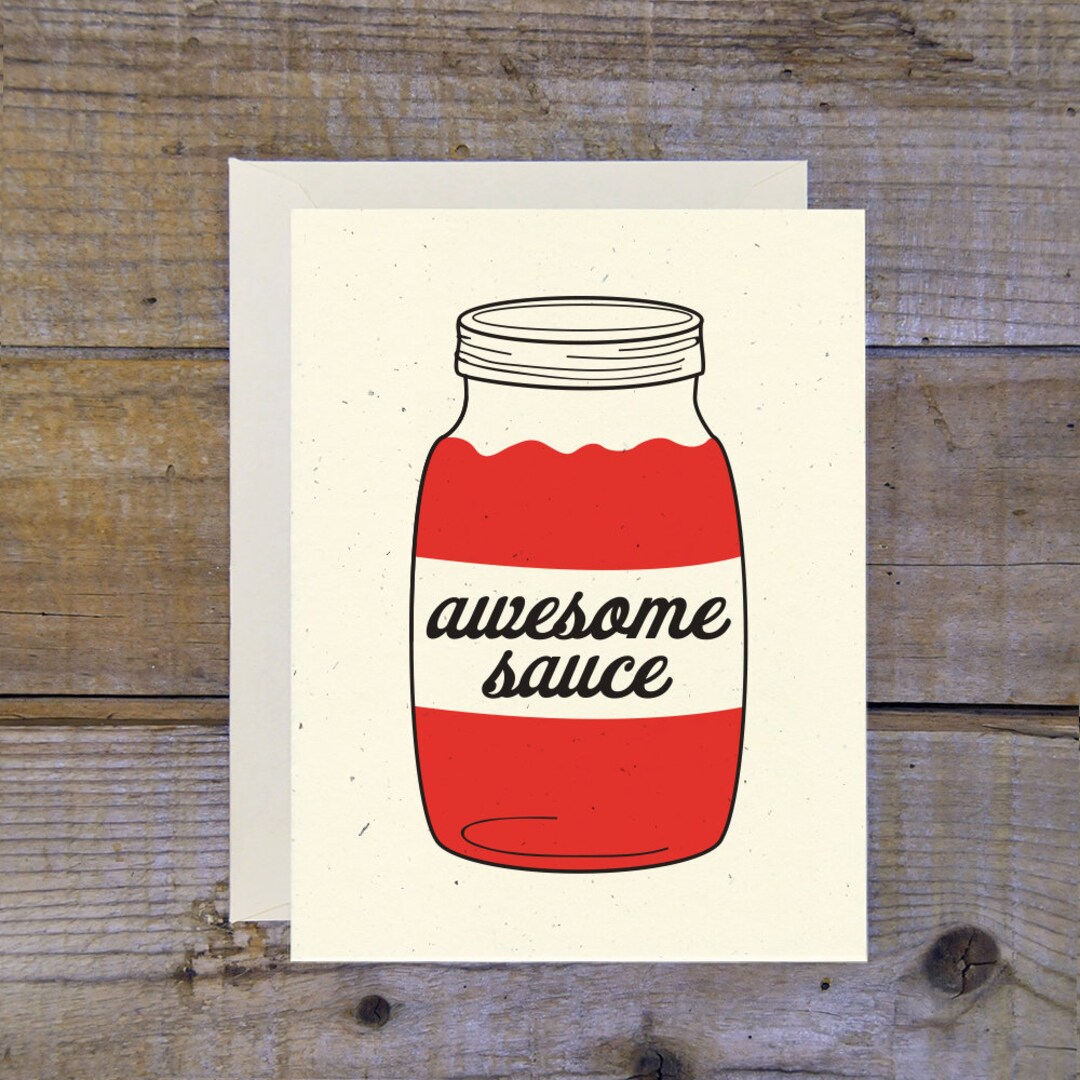 C-0906 Awesome Sauce Card - Etsy