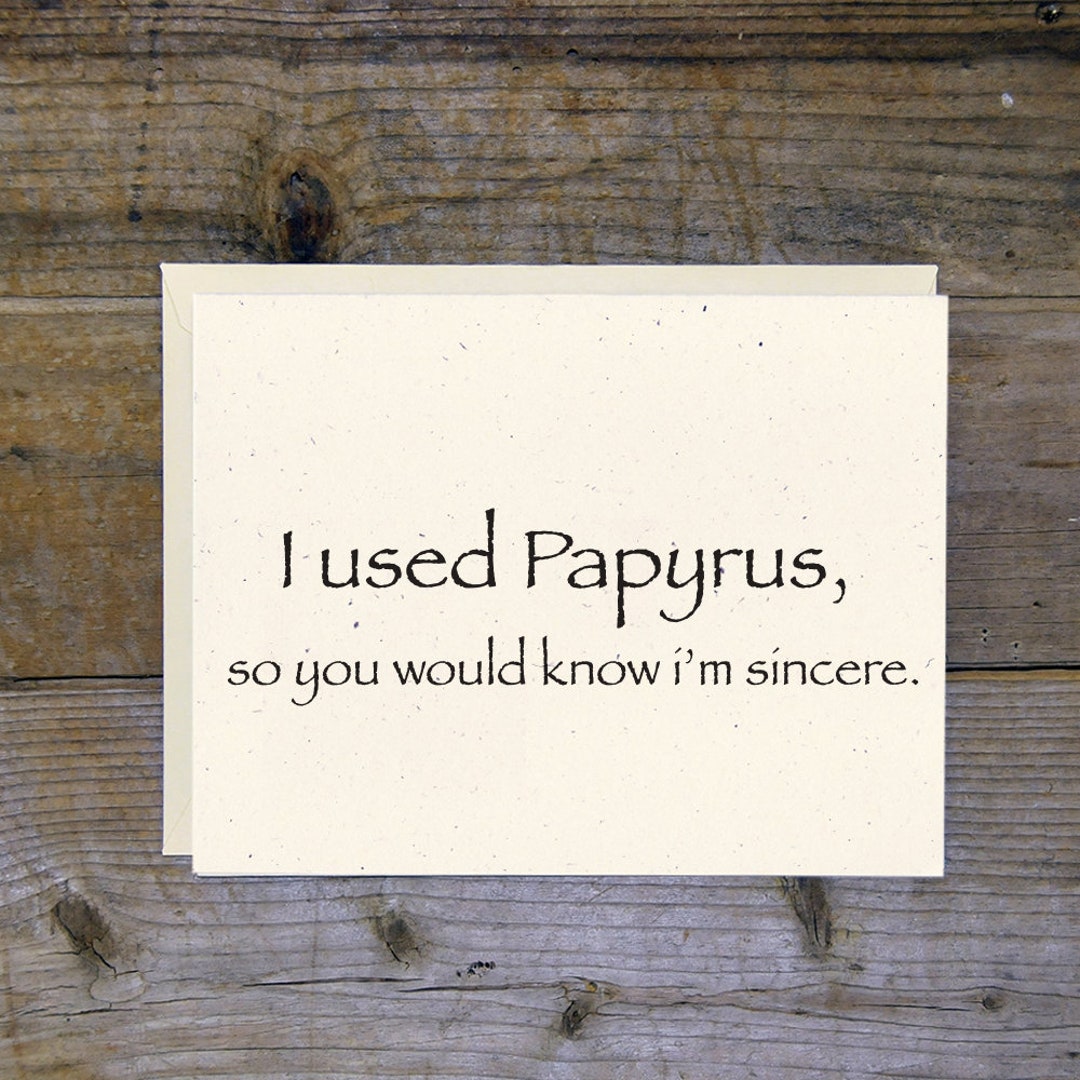 C-1103 Papyrus Card - Etsy