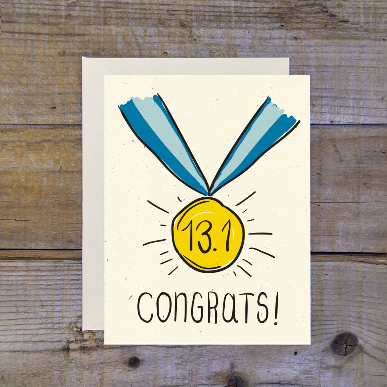 C-0812 Congratulations on Running Your Marathon Greeting Card - Etsy