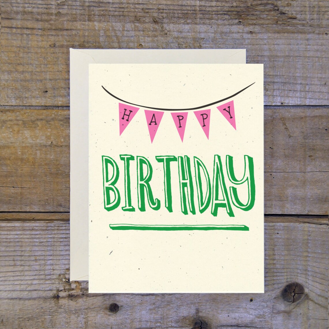 C-0406 Birthday Flags Card - Etsy