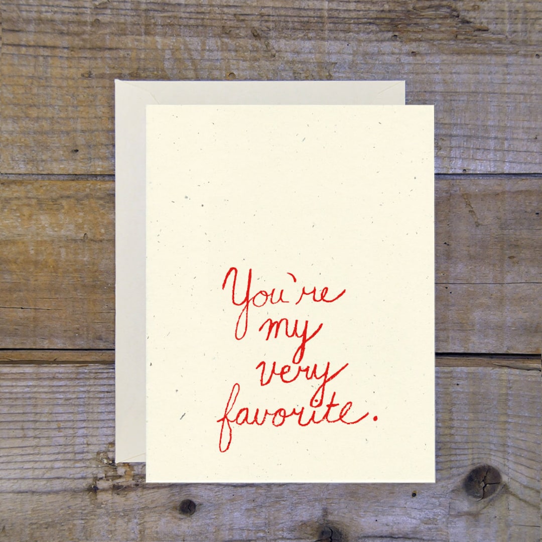 C-0809 You're My Very Favorite Card - Etsy