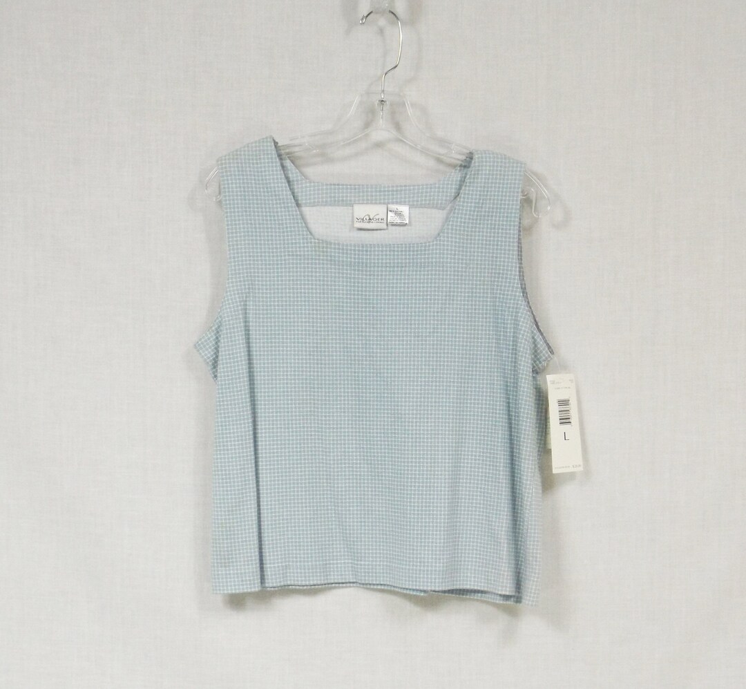 VILLAGER 100% Cotton Knit Tank US Size Large L - Etsy
