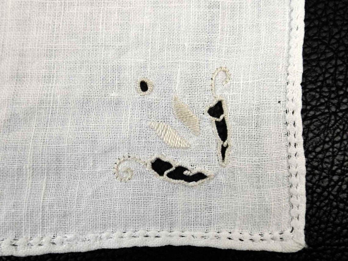 Linen Napkin With Cutwork Embroidery - Etsy