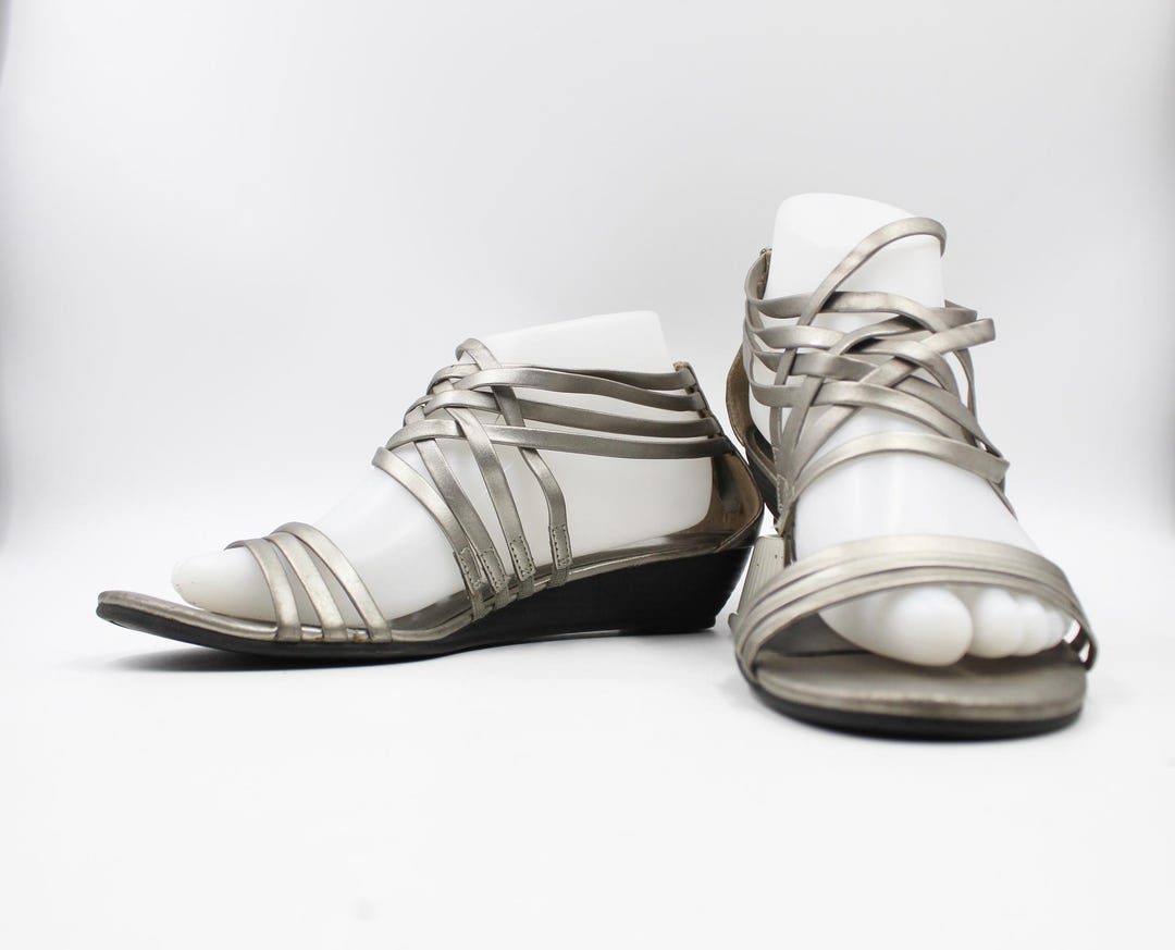 Pewter Colored Gladiator Sandals US Size 8.5M 8-1/2 M - Etsy