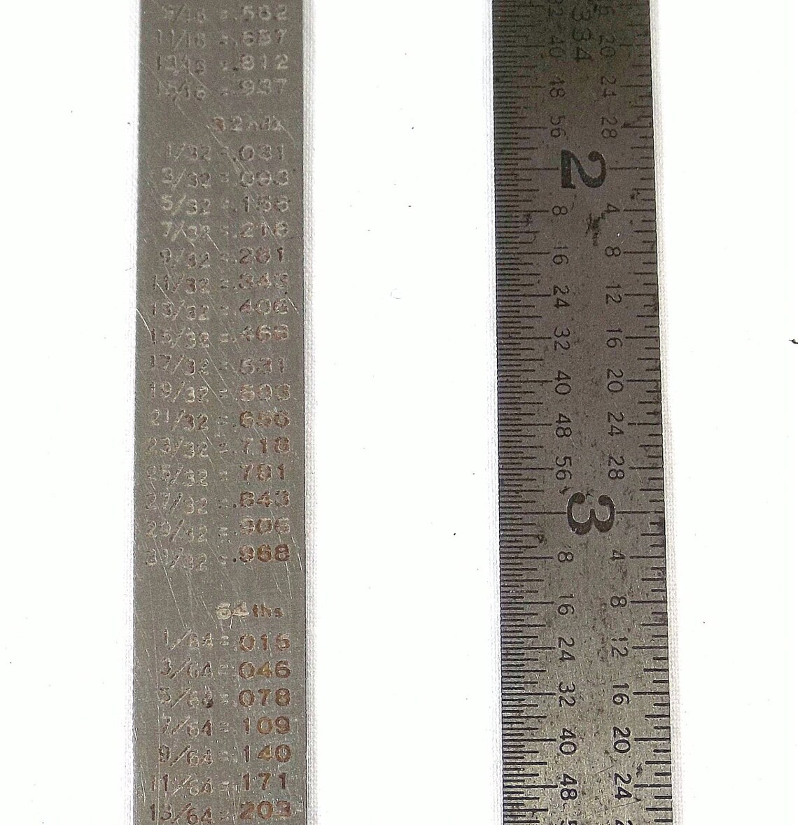 Two 2 Stainless Steel Pocket Rules With Leather Sleeve - Etsy