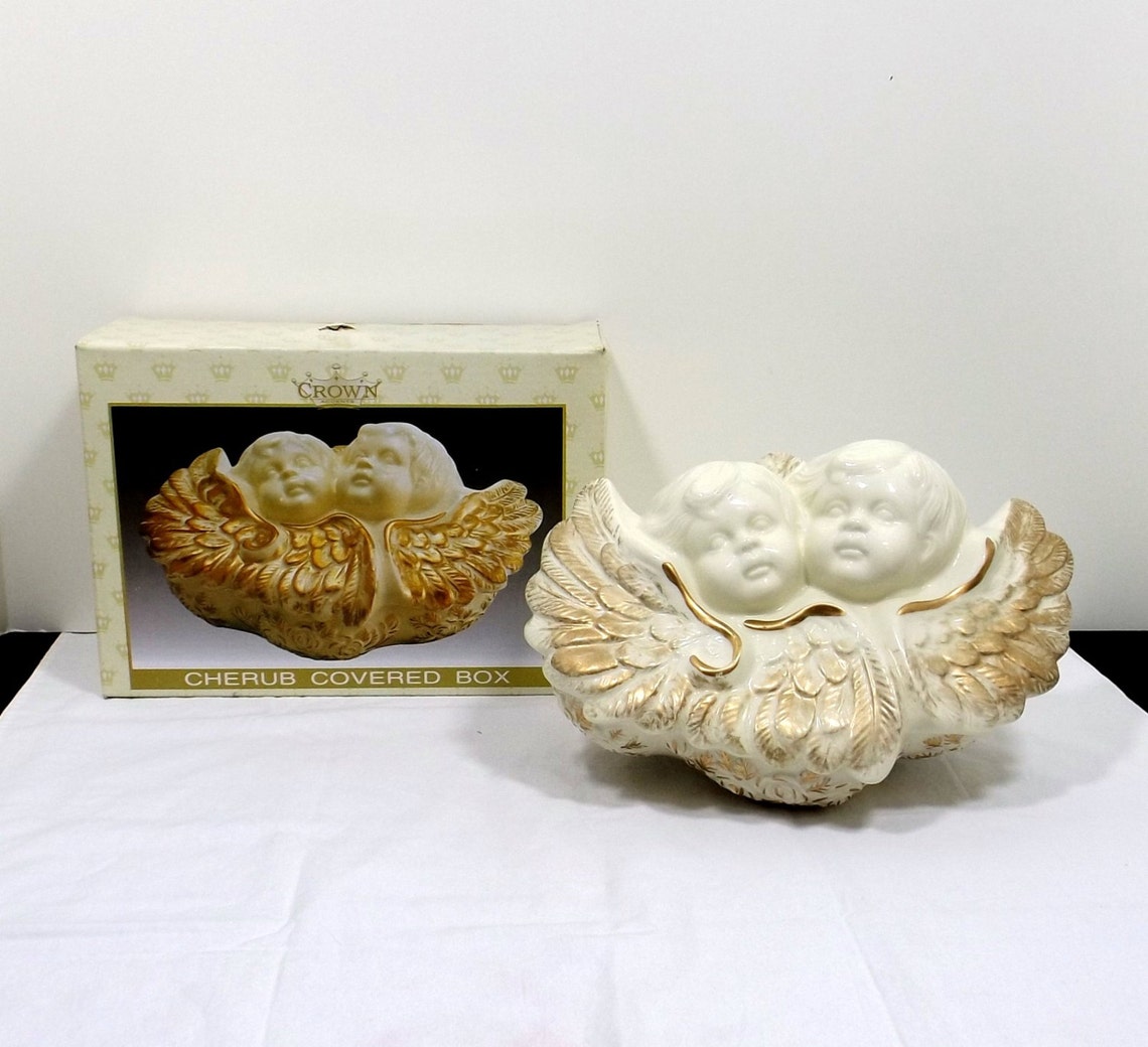 Ceramic Box With Cherubs - Etsy