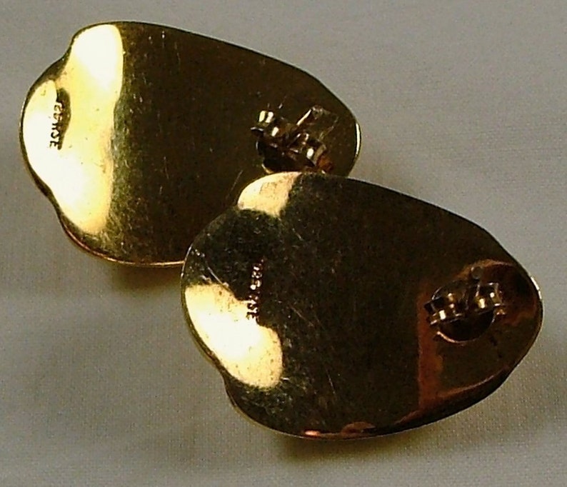 ROBERT SEEMAN Silver Studio Denmark Gold over Sterling Post | Etsy