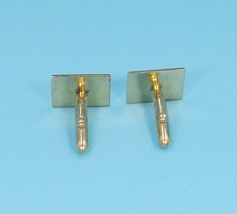 SWANK Gold Tone Rectangular Cuff Links - Etsy