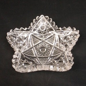 American Brilliant Period Star Shaped Bon Bon - Etsy