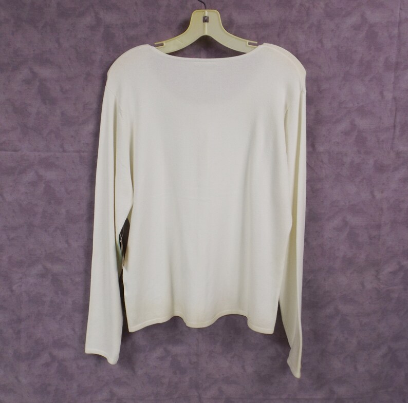 White Cardigan Sweater US Size Extra Large XL - Etsy