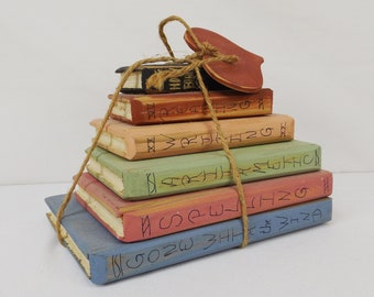 Decorative Book Stack - Etsy
