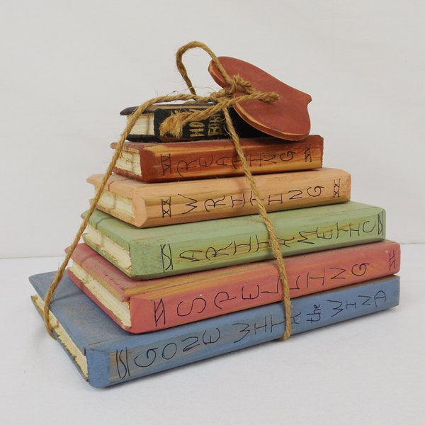 Vintage Book Stack - Etsy