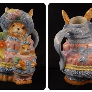 WORLD BAZAAR Mrs. Rabbit and Daughter Pitcher - Etsy